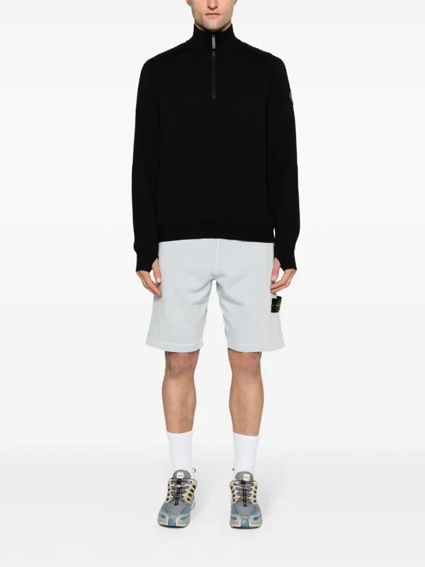 Stone Island Compass-badge Cotton Track Shorts
