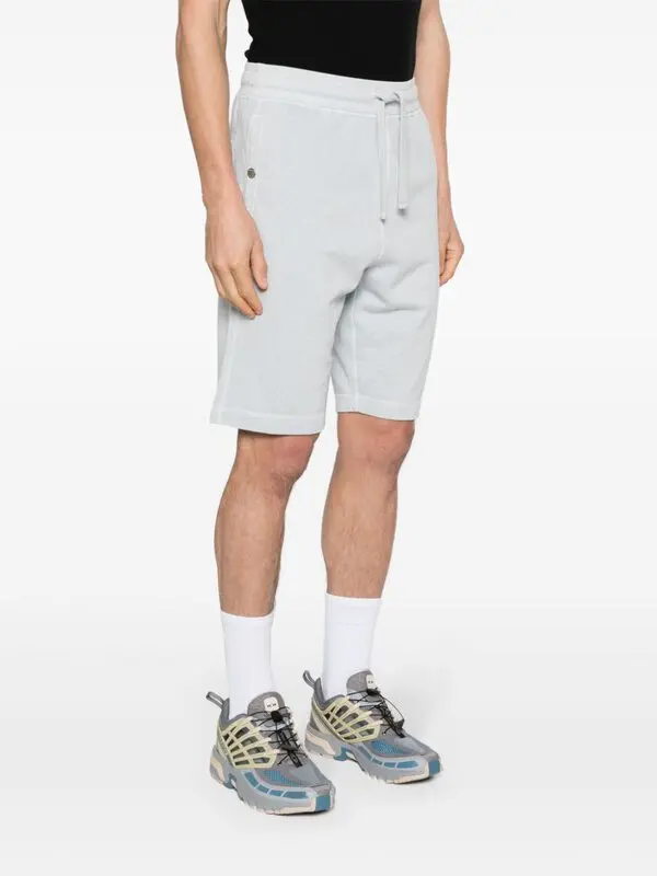 Stone Island Compass-badge Cotton Track Shorts