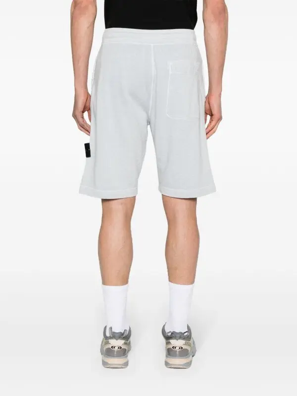 Stone Island Compass-badge Cotton Track Shorts