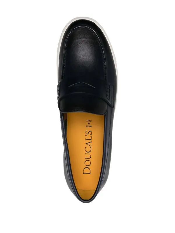 DOUCAL'S Leather Penny Loafers