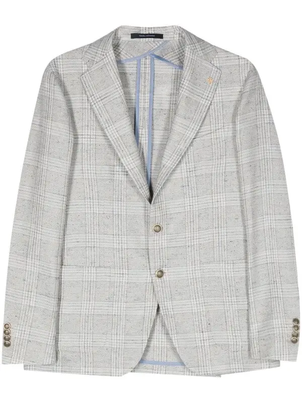 Tagliatore Single-breasted Checked Blazer