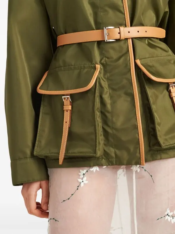 Prada Re-nylon Belted Jacket