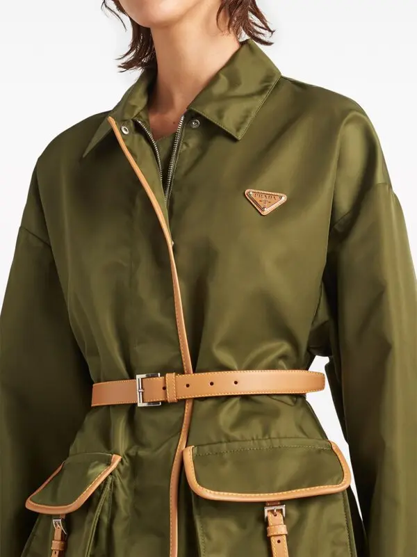 Prada Re-nylon Belted Jacket