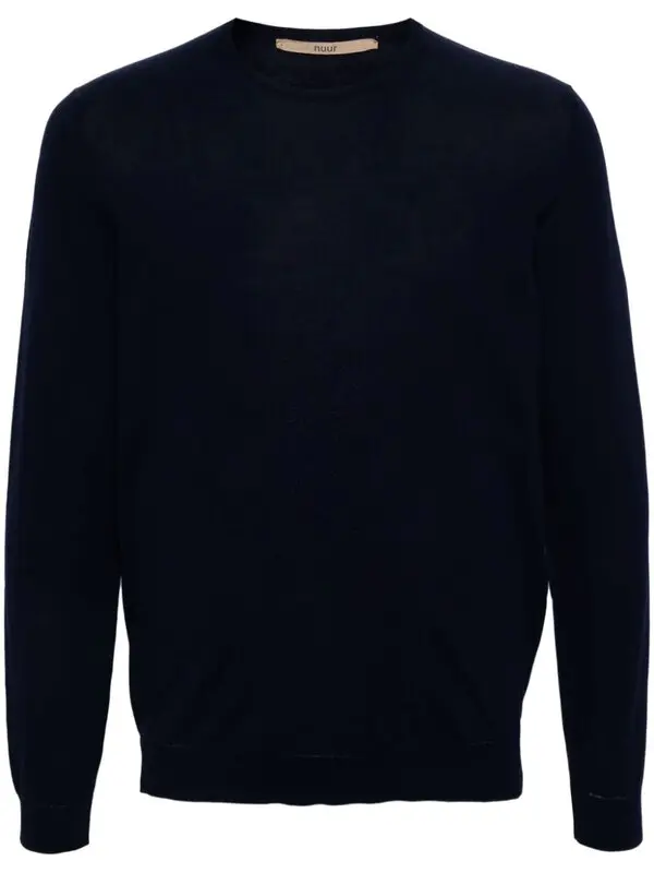 NUUR Knitted Cotton Jumper - Blue