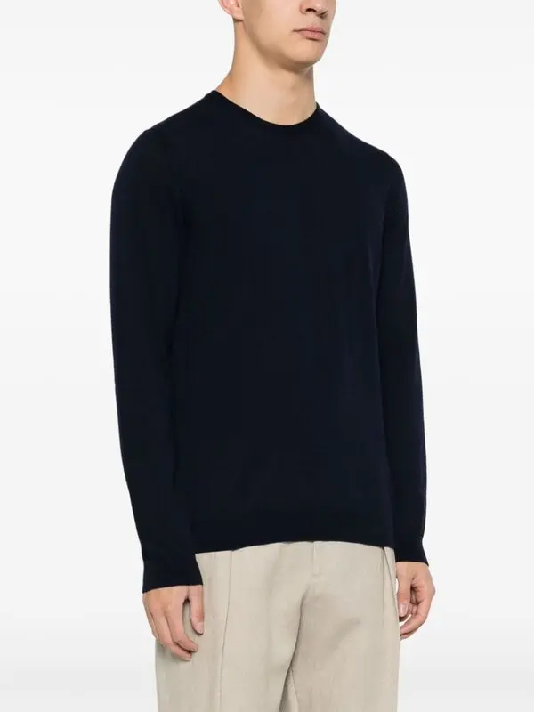 NUUR Knitted Cotton Jumper - Blue