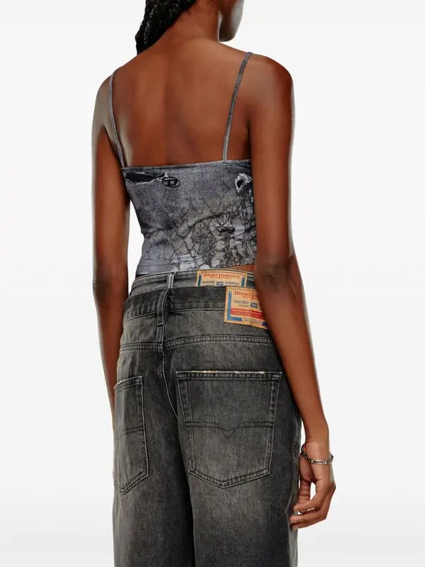 DIESEL® T-halsy Crop Top