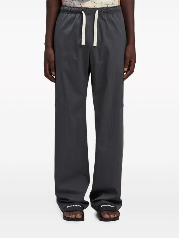 Palm Angels Monogram Wide Leg Trousers