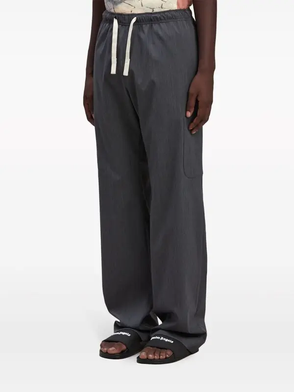 Palm Angels Monogram Wide Leg Trousers