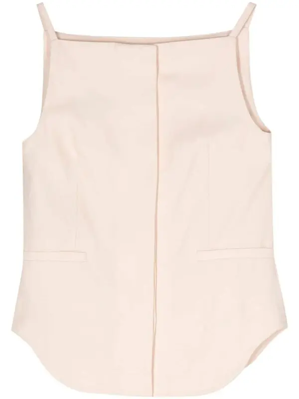 Loulou De Saison Twill Square-neck Top