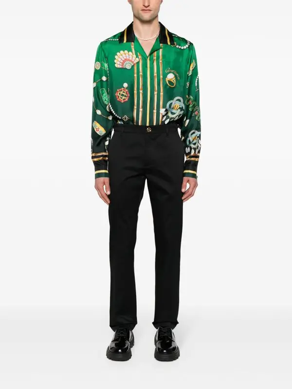 Versace Medusa Biggie Straight-leg Trousers