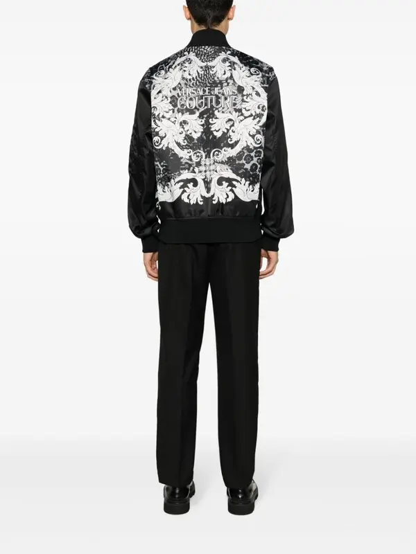 Versace Baroque-print Bomber Jacket