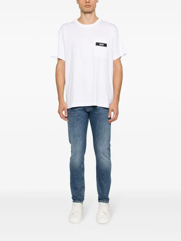 Versace Logo-appliqué Slim-cut Jeans