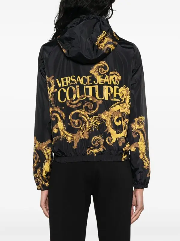 Versace Barocco-print Hooded Jacket