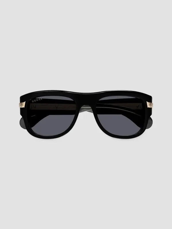 Gucci New York 30's 54mm Square Sunglasses