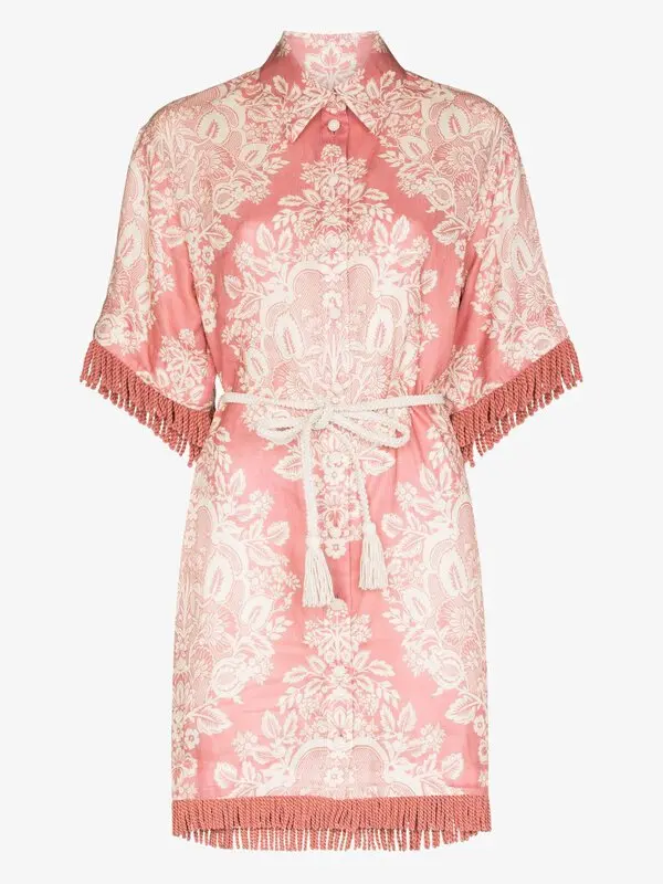 open lace back dress Zimmermann Rosa Bralette Midi Dress Lilac Wisteria Floral Wflc