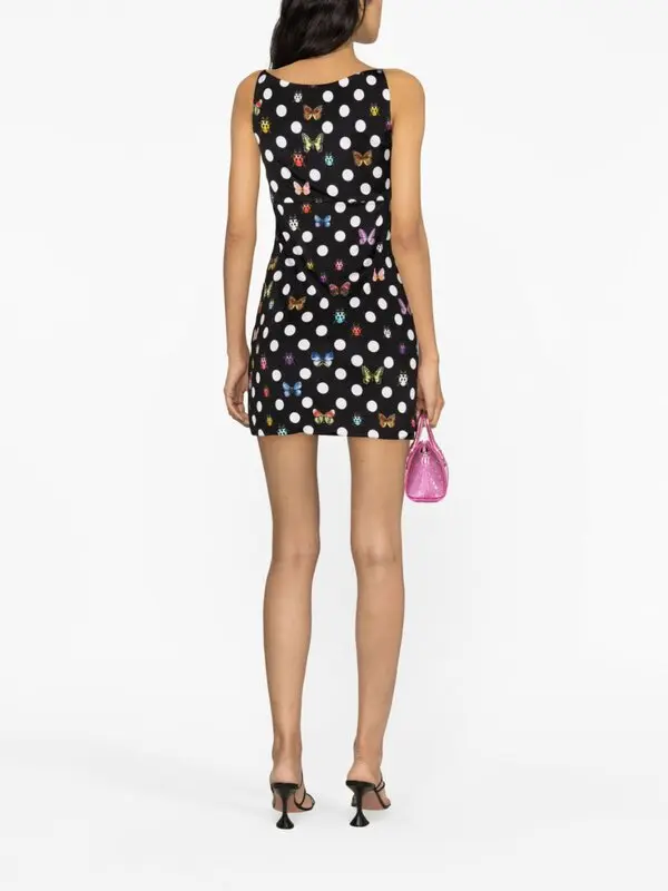Versace Butterflies Medusa '95 Mini Dress - Black | Editorialist