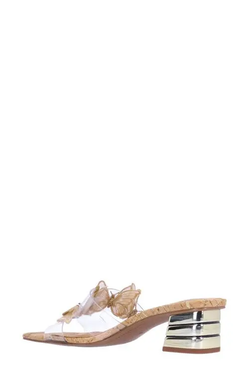 J. Reneé Cybel Slide Sandal - Clear/natural/gold