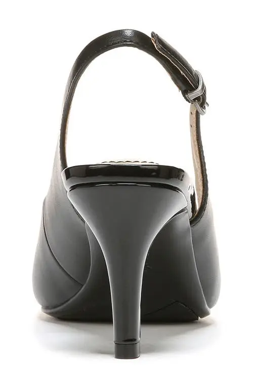 LIFESTRIDE Teller Slingback Peep Toe Pumps - Black