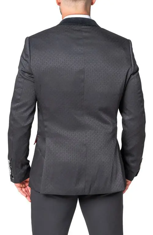 MACEOO Socrates Geometric Sport Coat - Black