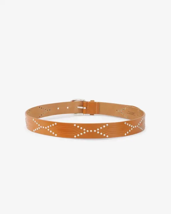 Isabel Marant Étoile Telly Leather Belt With Silver Studs