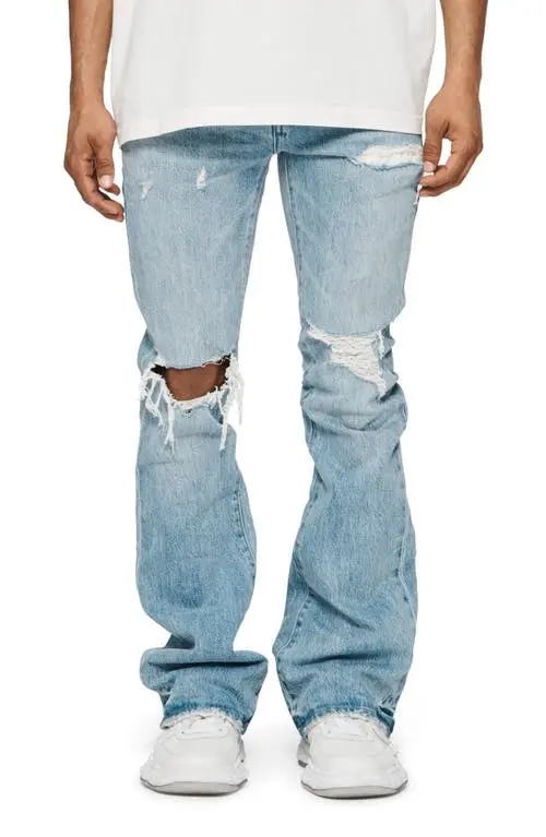 PURPLE BRAND Ripped Flare Jeans