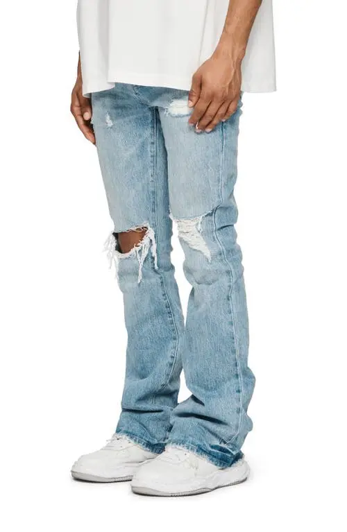 PURPLE BRAND Ripped Flare Jeans