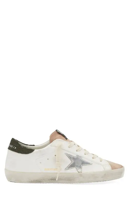 GOLDEN GOOSE Super-star Low Top Sneaker - White/ Silver