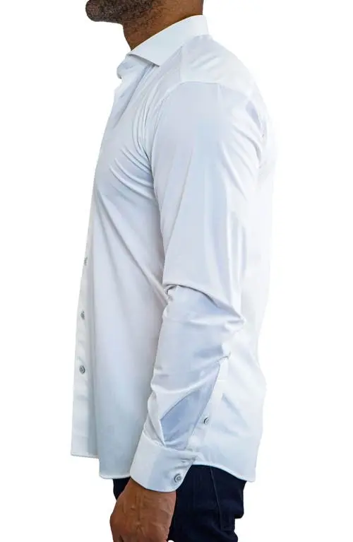 MACEOO Einstein Contemporary Fit Stretch Button-up Shirt