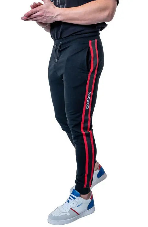 MACEOO Logo Stripe Joggers
