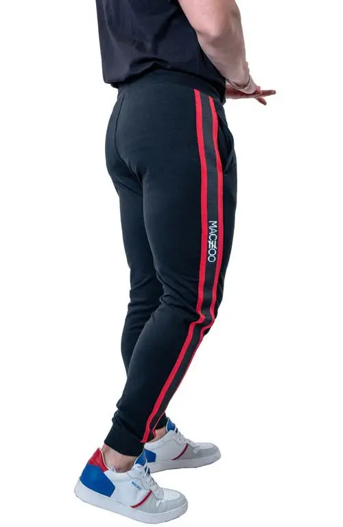 MACEOO Logo Stripe Joggers