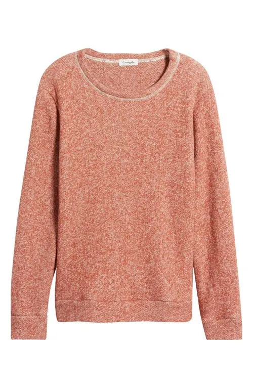 Loveappella Crewneck Cotton Sweatshirt - Terracotta