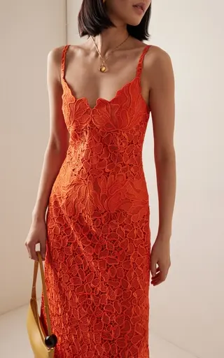 Simkhai Phoenix Embroidered Lace Maxi Dress