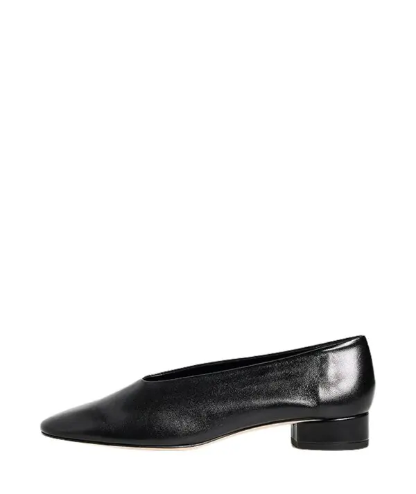 AeydĒ Delia Nappa Leather Heels - Black