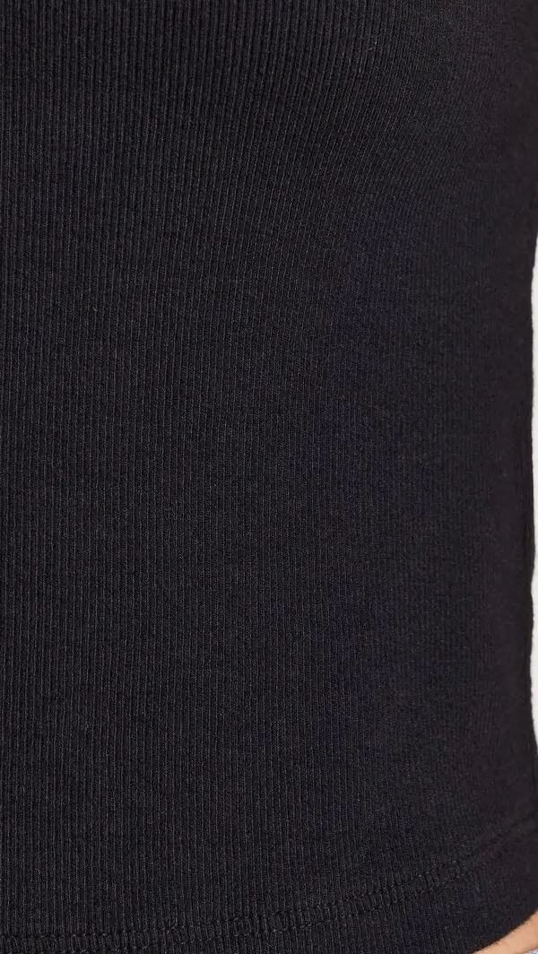 PERFECTWHITETEE Ribbed Tank Top - True Black