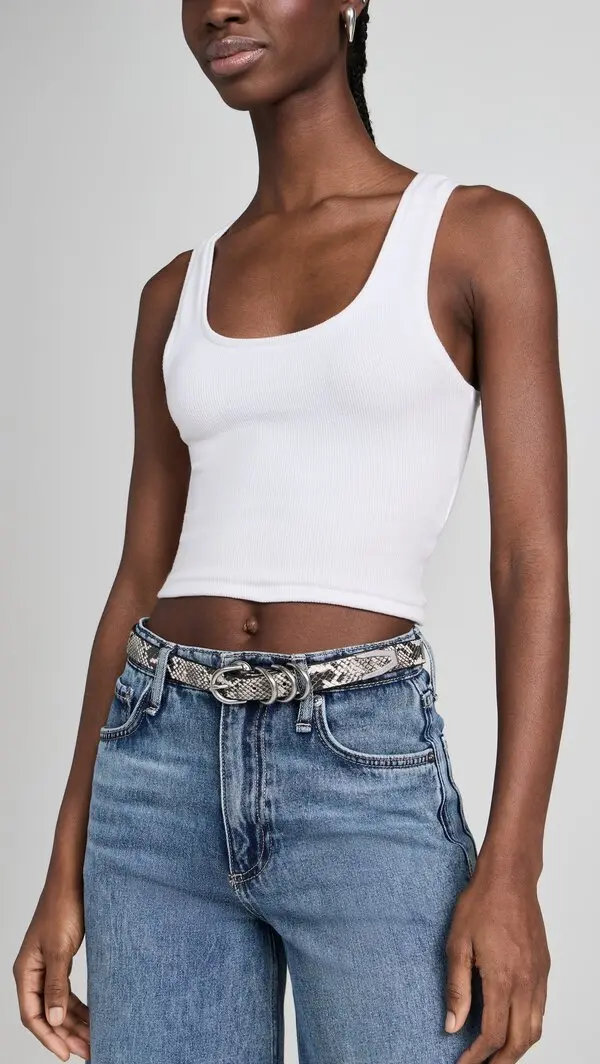 Rag & Bone Baby Spire Hip Belt In White Snake - 50% Off  display picture 2