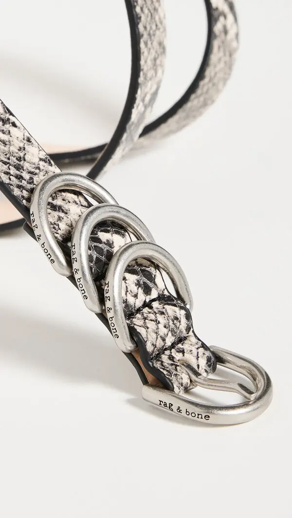 Rag & Bone Baby Spire Hip Belt In White Snake - 50% Off  display picture 1