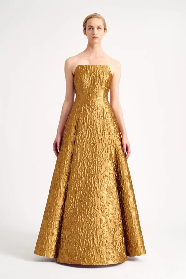 green emerald velvet dress Emilia Wickstead main image 1