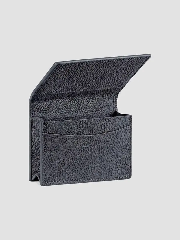MAISON DE SABRE Leather Card Case - Graphite Grey