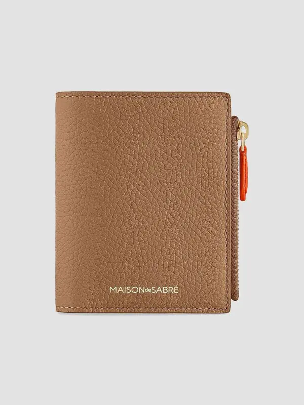 MAISON DE SABRE Leather Bifold Wallet - Sandstone Manhattan