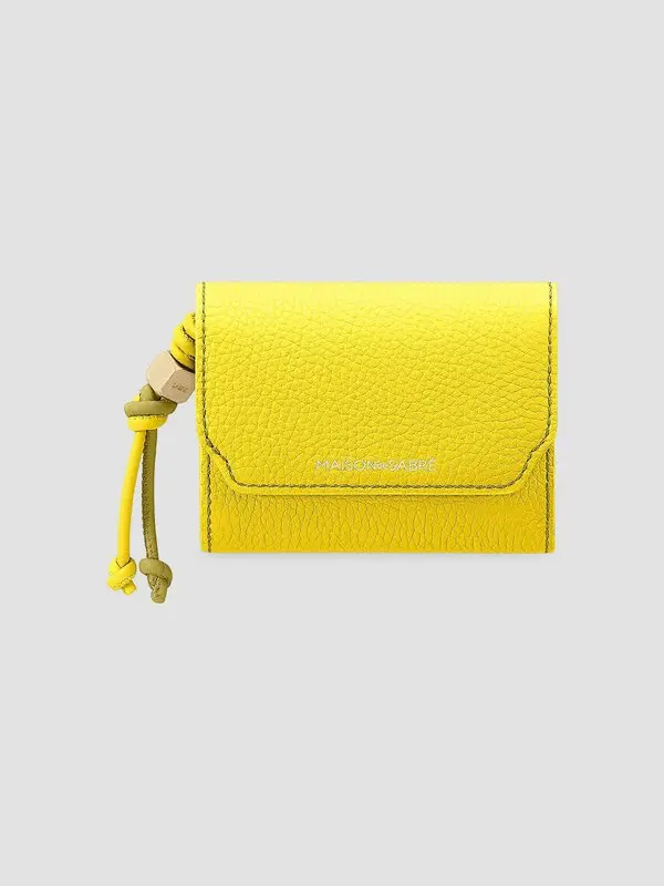 MAISON DE SABRE Leather Trifold Wallet - Daisy Martini