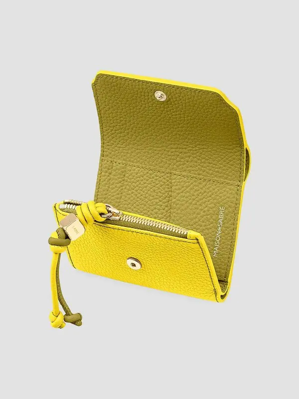 MAISON DE SABRE Leather Trifold Wallet - Daisy Martini