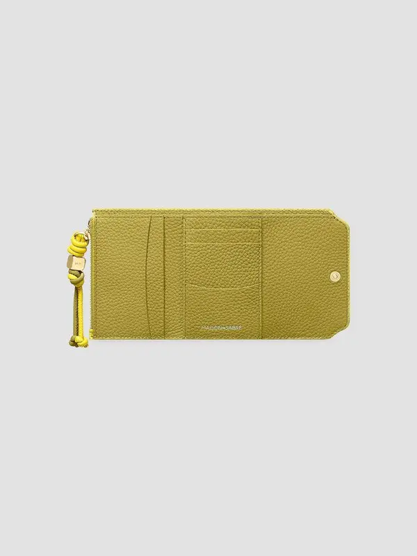 MAISON DE SABRE Leather Trifold Wallet - Daisy Martini