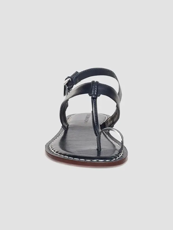 Bernardo Maverick 2 Leather Toe Ring Sandals - Navy