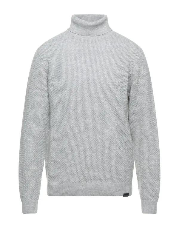 BROOKSFIELD Turtleneck Knit Top - Light Grey