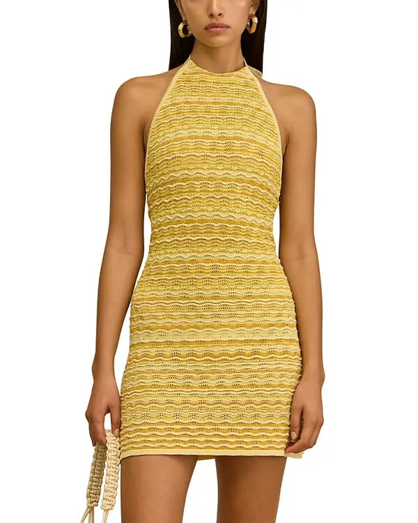 Cult Gaia Erina Knit Halter Dress