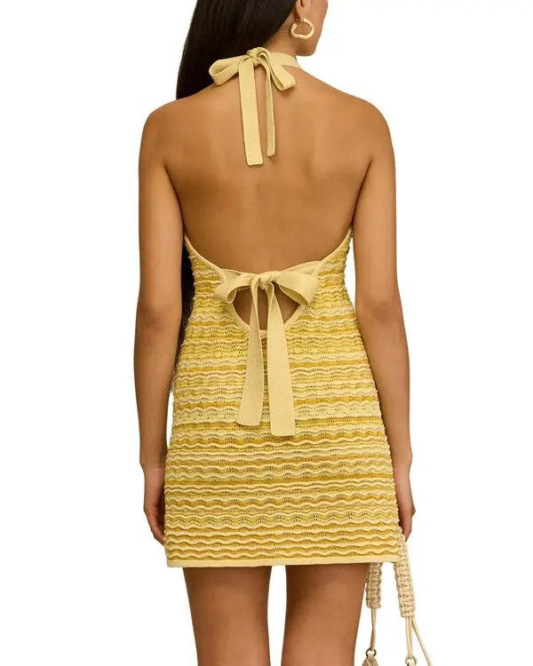 Cult Gaia Erina Knit Halter Dress