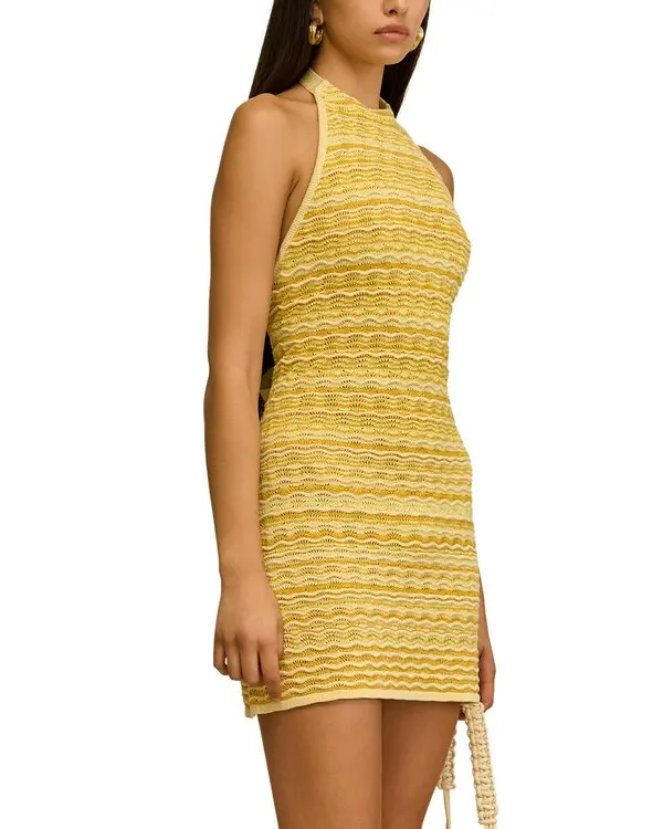 Cult Gaia Erina Knit Halter Dress