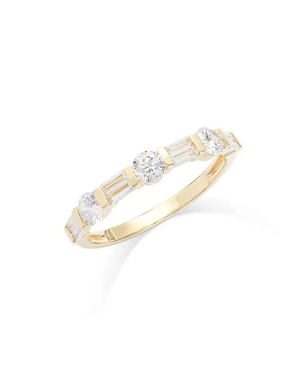 Bloomingdale'S Diamond Round & Baguette Band - Gold