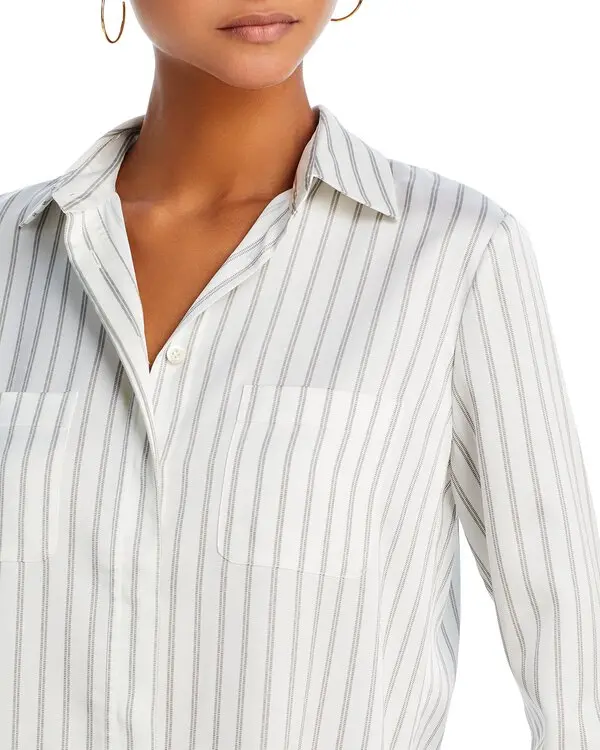 FRAME Slim Striped Pocket Shirt