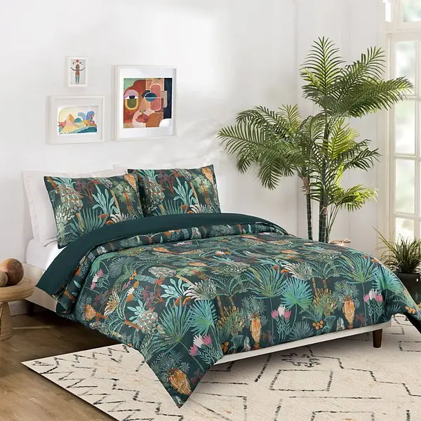 JUNGALOW Justina Blakeney Phoenix Duvet Cover Set - Green